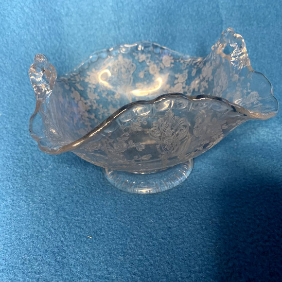 Cambridge | Accents | Vintage Cambridge Rose Point 55 Inch Candy Dish ...